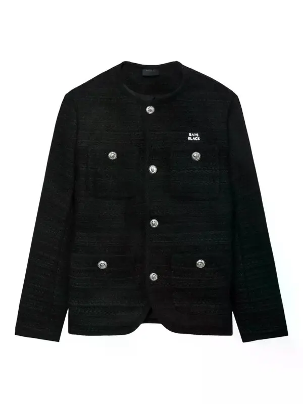 A BATHING APE Back-detail Buttoned Shirt Jacket - Bkx Black