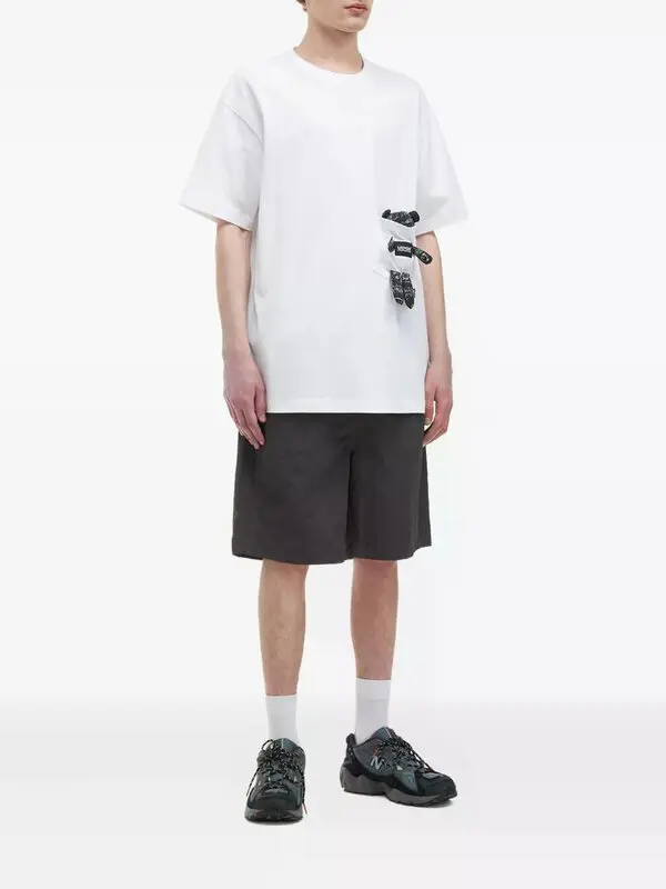 FINGERCROXX Logo-patch Shorts - Grey
