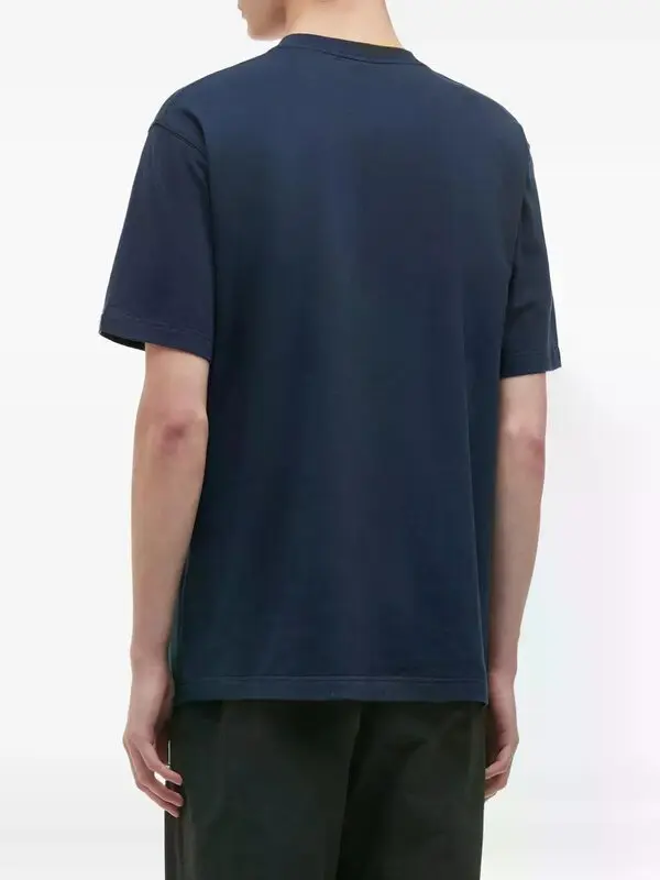 FINGERCROXX Embroidered-detail T-shirt - Blue