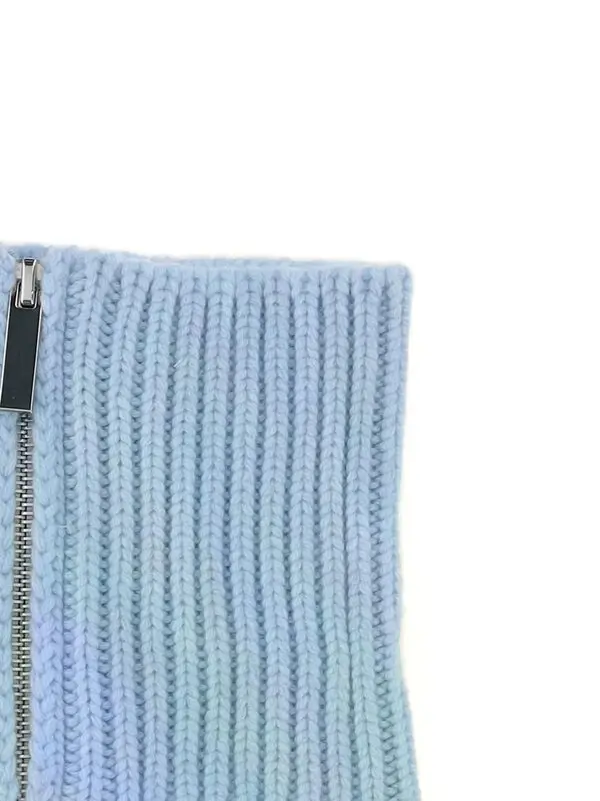 SA SU PHI Ribbed-knit Scarf - Blue