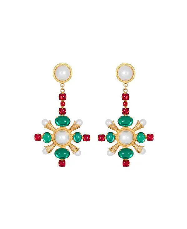 Balmain Baroque Pendant Earrings - Multicolor