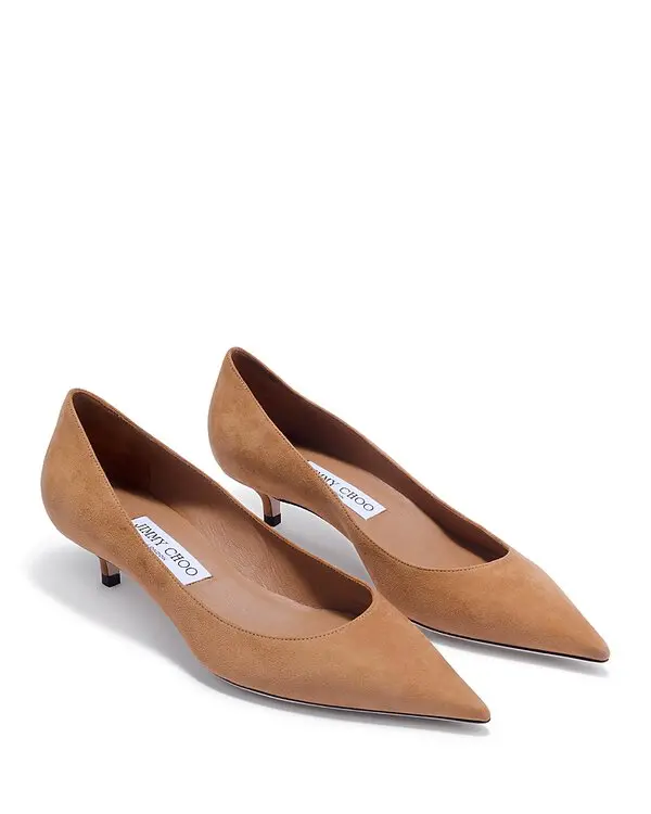 JIMMY CHOO Amelia Suede Pumps - Toffee