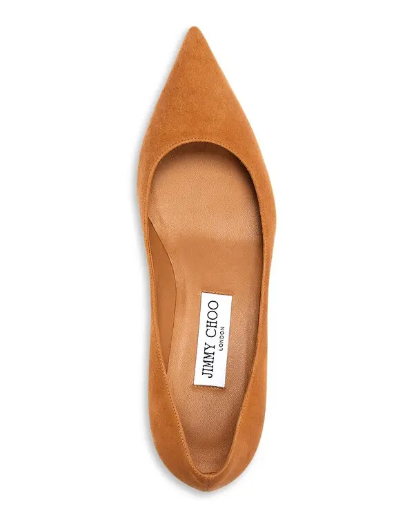JIMMY CHOO Amelia Suede Pumps - Toffee