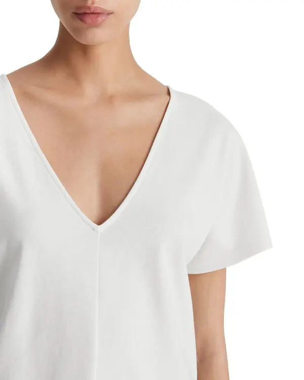 Vince V Neck Flutter Sleeve Tee