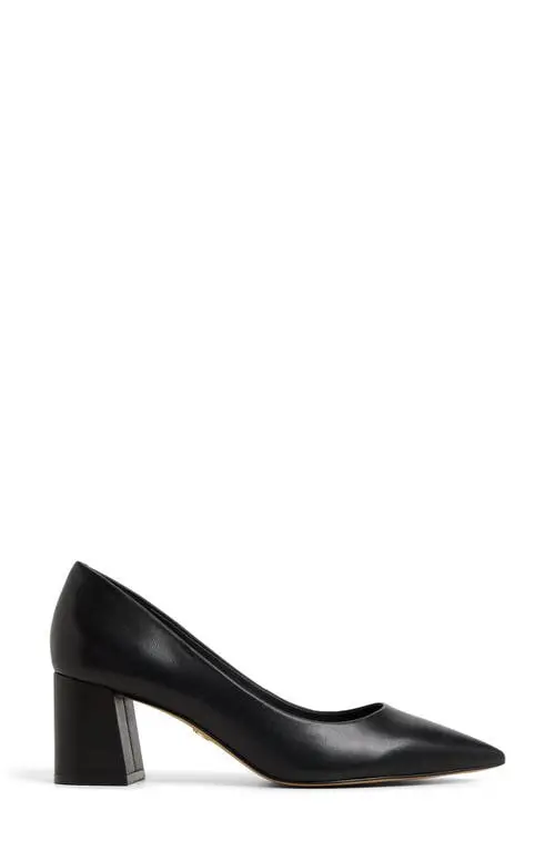 Aldo Pointed Toe Block Heel Pumps - Black