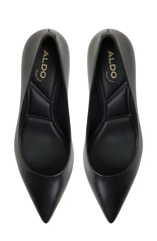 Aldo Pointed Toe Block Heel Pumps - Black