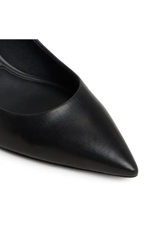 Aldo Pointed Toe Block Heel Pumps - Black