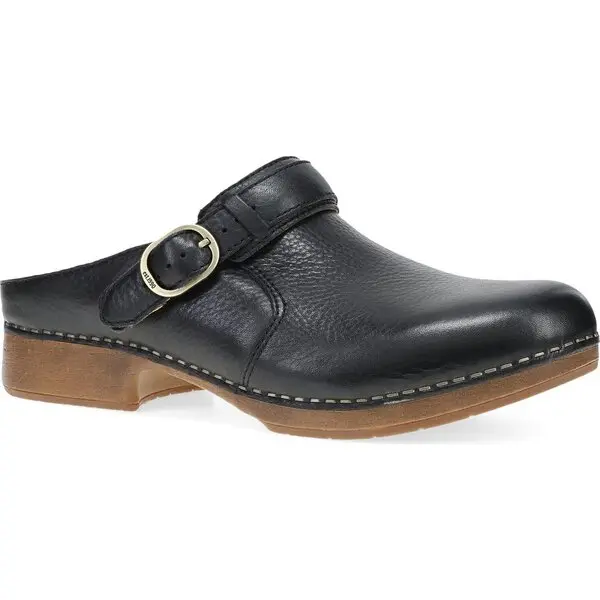 Dansko Millie Mule - Black Waxy Milled
