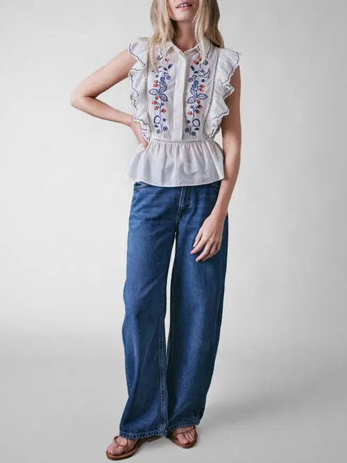 CAPE COVE Wild Strawberry Silk Blend Blouse