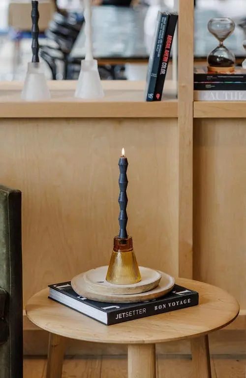 OZAIZ Zai Geometric Pillar Candle - Citron
