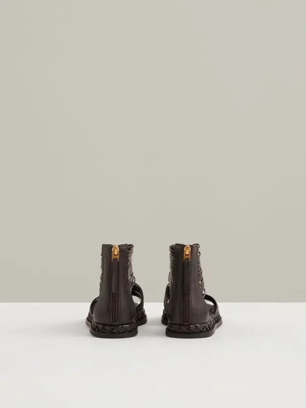 REISS Tiegan Leather Gladiator Sandals