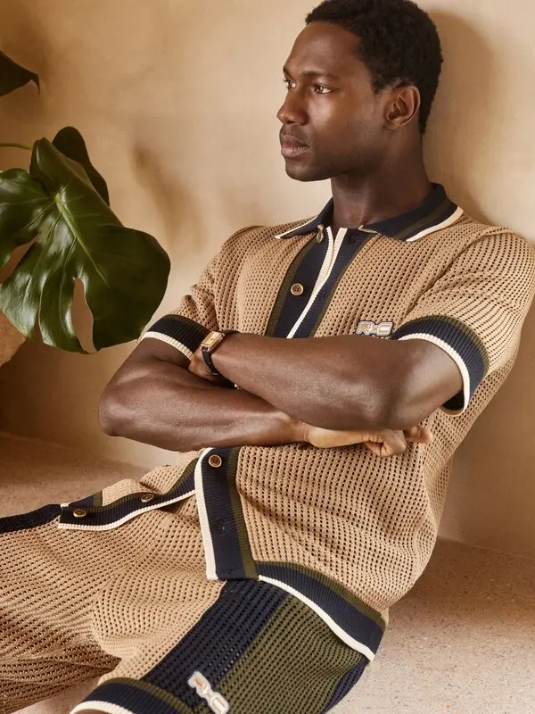 REISS Crusoe | Ché Crochet Tipped Shirt