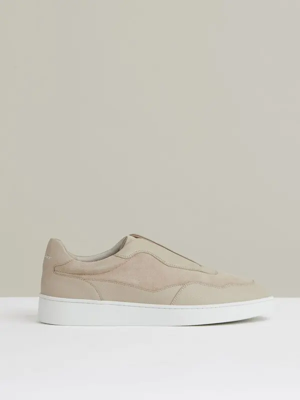 REISS Lane Leather Trainers
