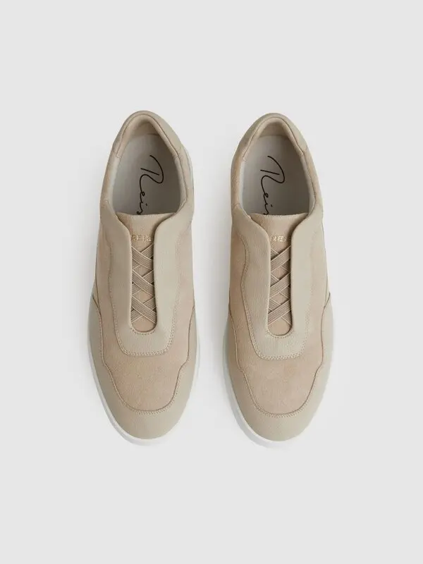 REISS Lane Leather Trainers