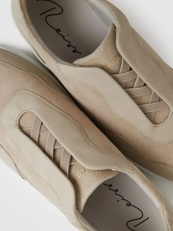 REISS Lane Leather Trainers