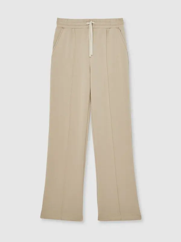 REISS Ronnie Interlock Pintuck Drawstring Joggers