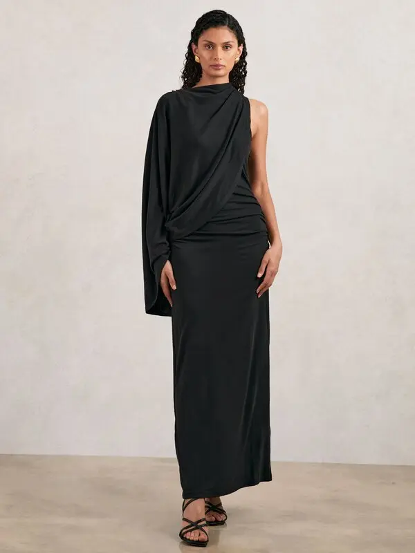 Acler Jersey Draped Midi Dress