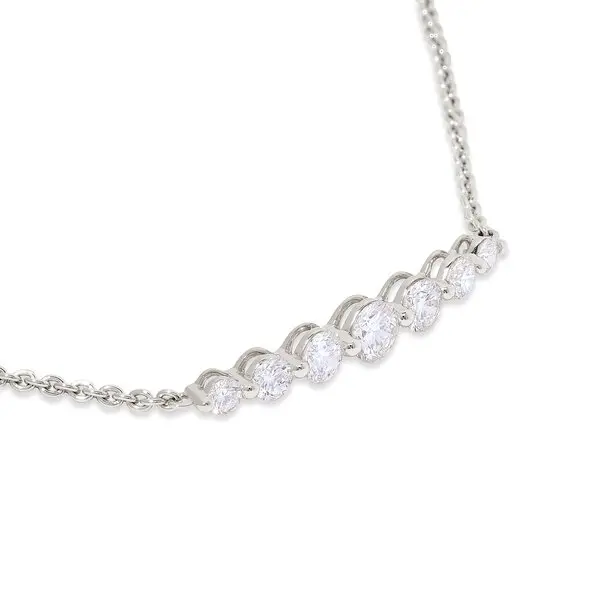 Elle Perahia Small Round Graduated Diamond Chain Bracelet - 14 Kt White Gold