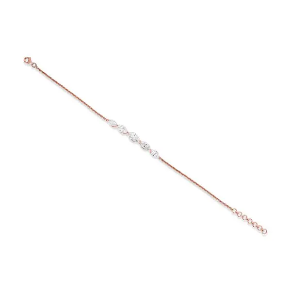 Elle Perahia Large Graduated Chain Bracelet - 14 Kt Rose Gold