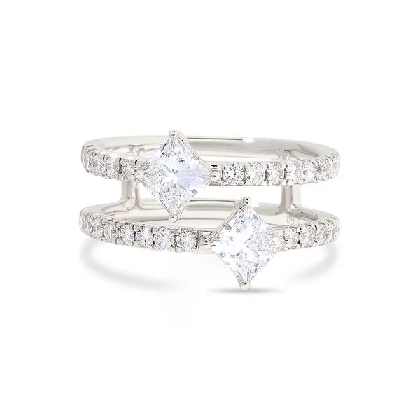 Elle Perahia Stardust Stacked Ring - 14 Kt White Gold