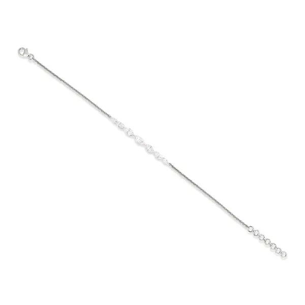 Elle Perahia Graduated Marquise Diamond Chain Bracelet - 14 Kt White Gold