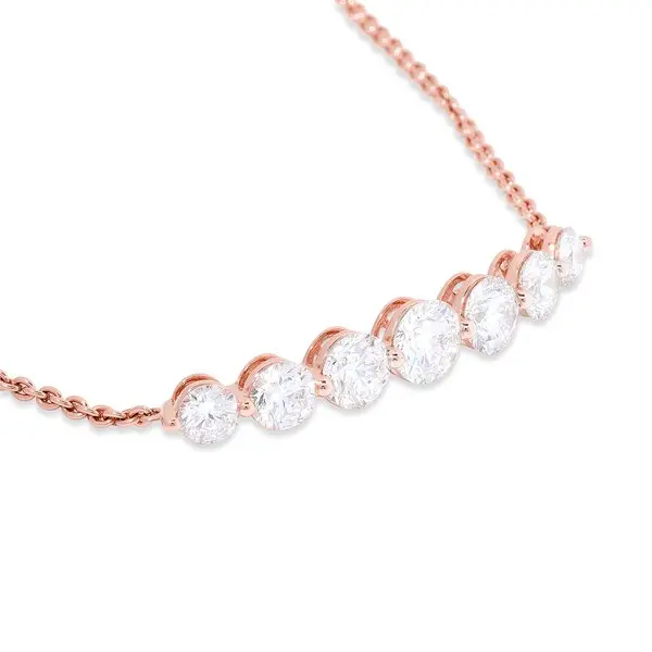 Elle Perahia Large Round Graduated Chain Bracelet - 14 Kt Rose Gold