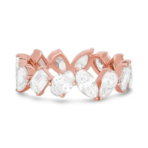 Elle Perahia Diamond Band Ring - 14 Kt Rose Gold