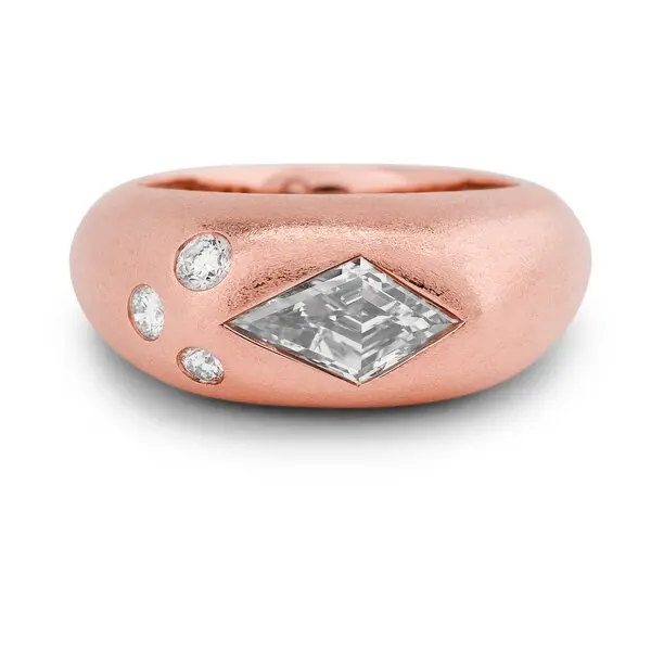 Elle Perahia Kite Diamond Ring - 14 Kt Rose Gold