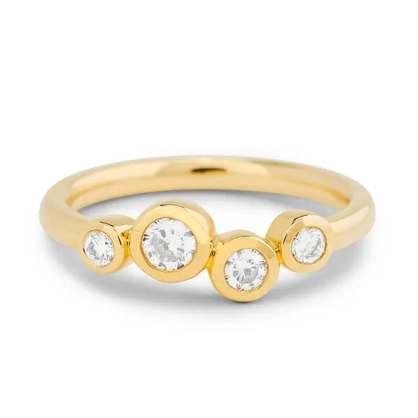 Elle Perahia Diamond Ring - 14 Kt Yellow Gold