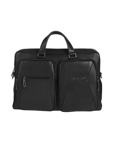 PIQUADRO Handbag In Cow Leather - Black