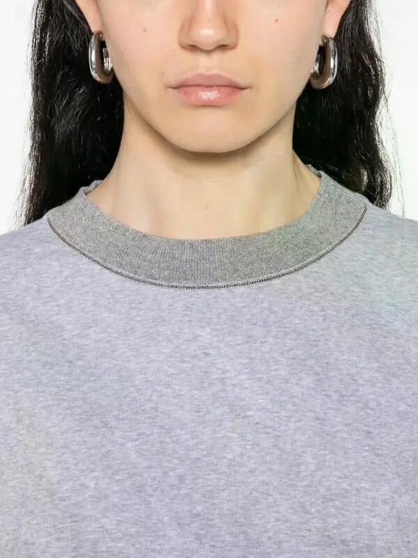 Peserico Embellished-neck Sweatshirt