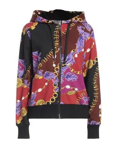 Versace Cotton Blend Signature Print Sweatshirt - Red