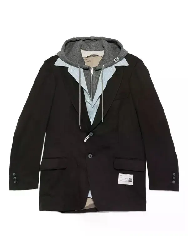 Mihara Yasuhiro Hooded Layered Jacket