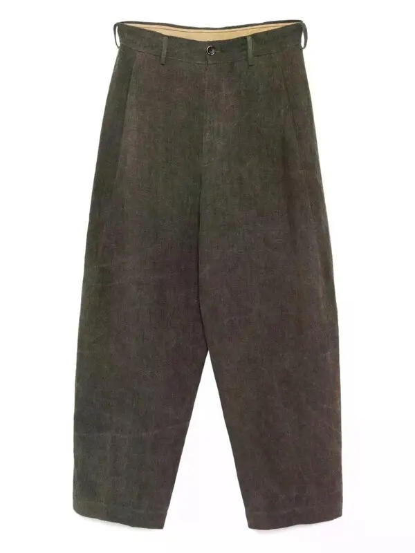UMA WANG Wide Leg Linen Trousers