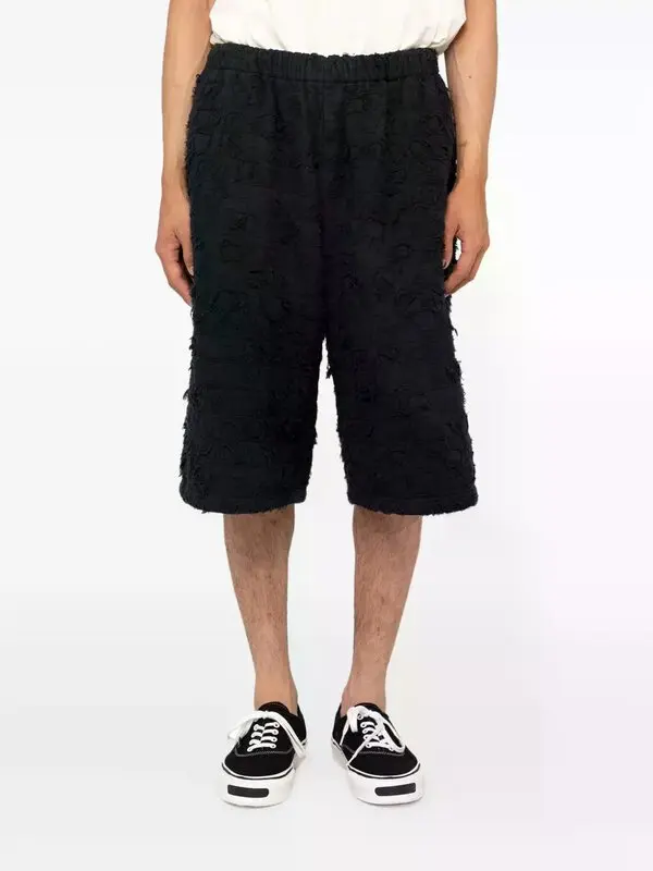 KAMIYA Distressed Cotton Shorts