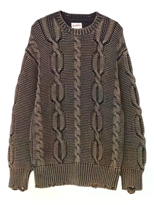KAMIYA Cable Knit Pullover