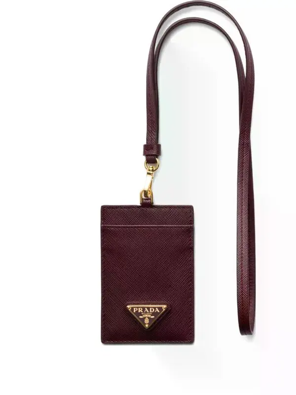 Prada Saffiano Leather Badge Holder