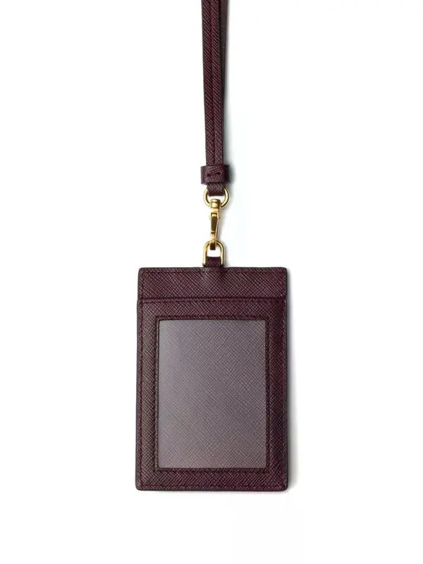 Prada Saffiano Leather Badge Holder
