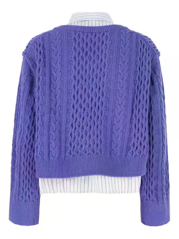 JUUN.J Cable-knit Layered Sweater