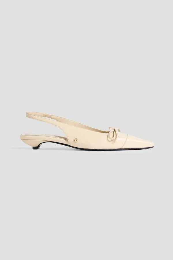 ANINE BING Zoey Patent Leather Slingback Pumps