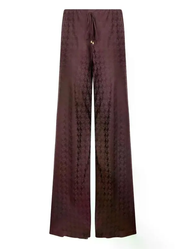 Roberto Cavalli Monogram Drawstring Trousers