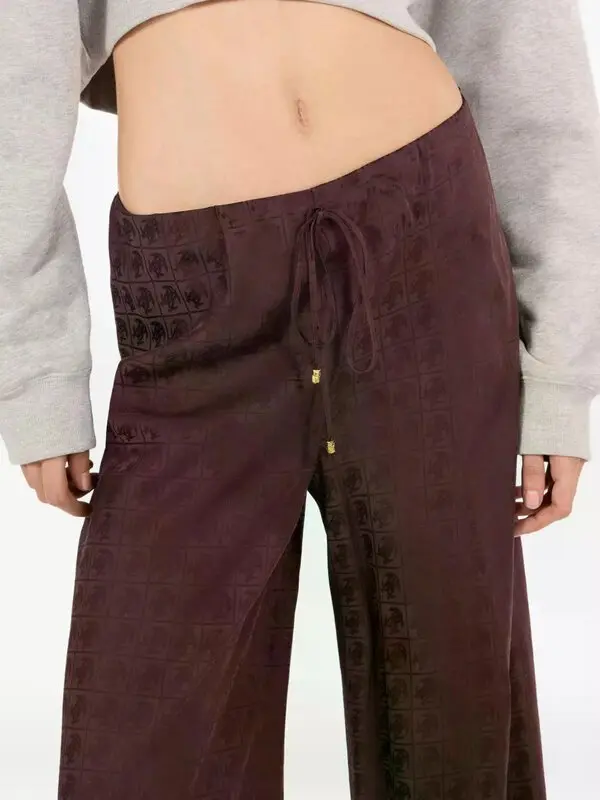 Roberto Cavalli Monogram Drawstring Trousers