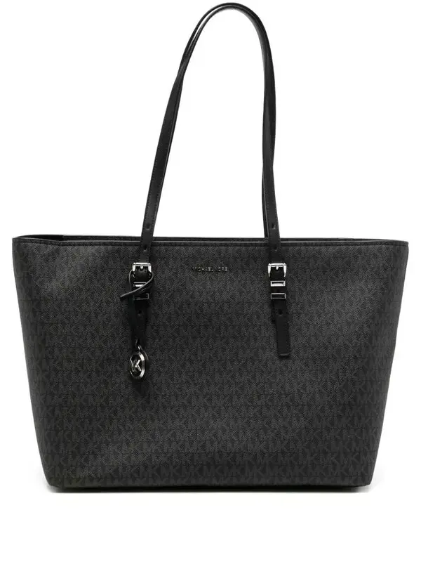 Michael Kors Quinn Signature Logo Tote - Black