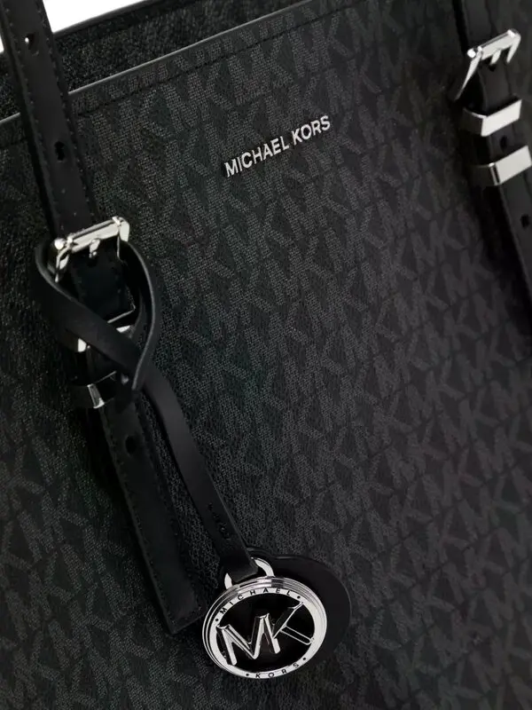 Michael Kors Quinn Signature Logo Tote - Black