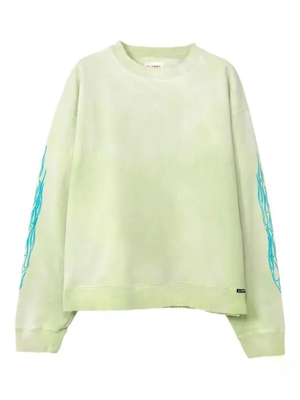 KAMIYA Flame-printed Cotton Sweater