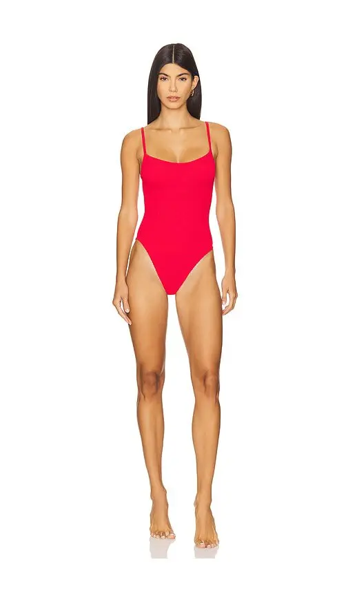 Hunza G Pamela One Piece Swimsuit - Red