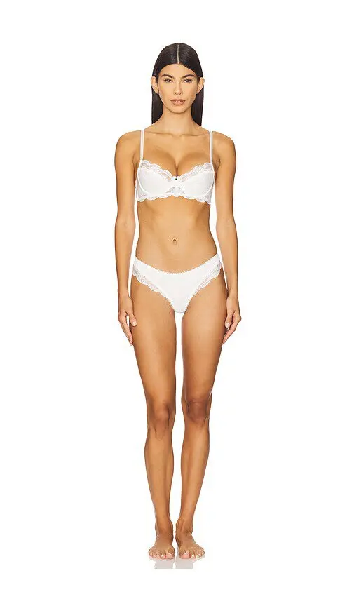 KAT THE LABEL Arabella Thong In White