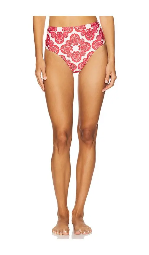 SHANI SHEMER Thelma Bikini Bottom - Red Print