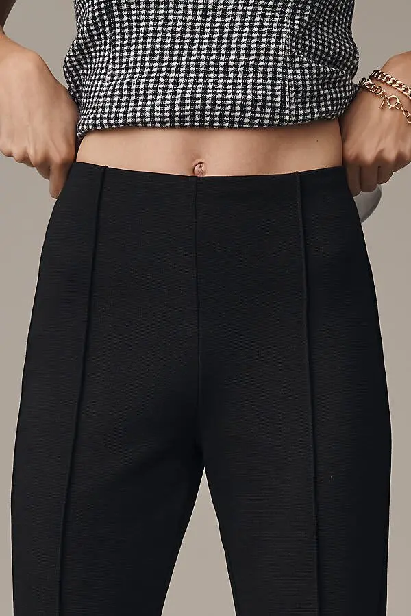 Maeve The Poppy Kick-flare Pull-on Pants - Black Onyx