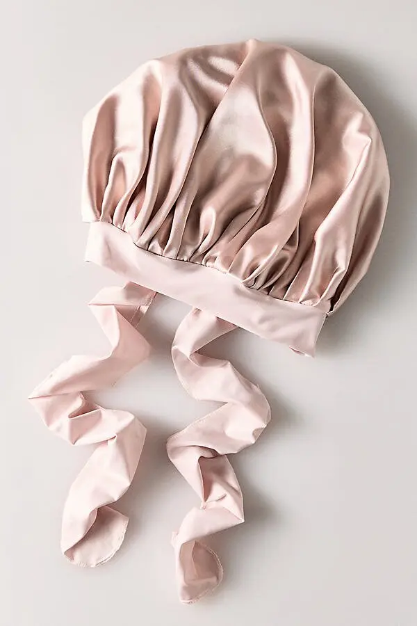 KITSCH Adjustable Satin Bonnet - Blush